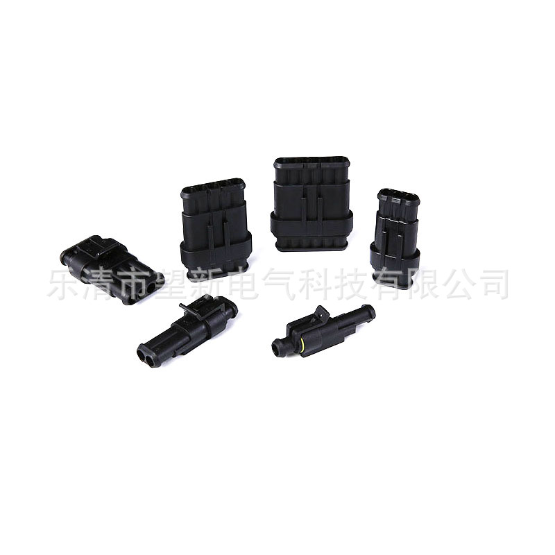282108-1 6P低压插接 公母空中对接连接器汽车接头端子 安普国产-阿里巴巴