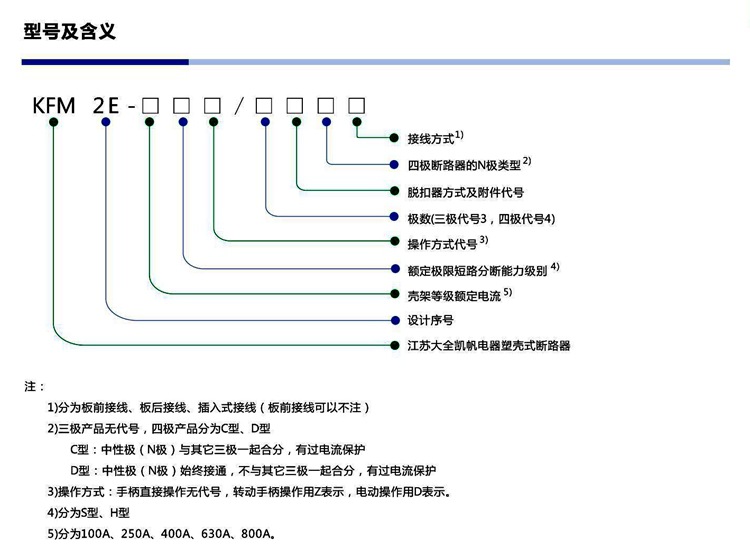 KFM2E-250 大全凯帆塑料外壳式断路器 KFM2E智能型塑壳断路器-阿里巴巴