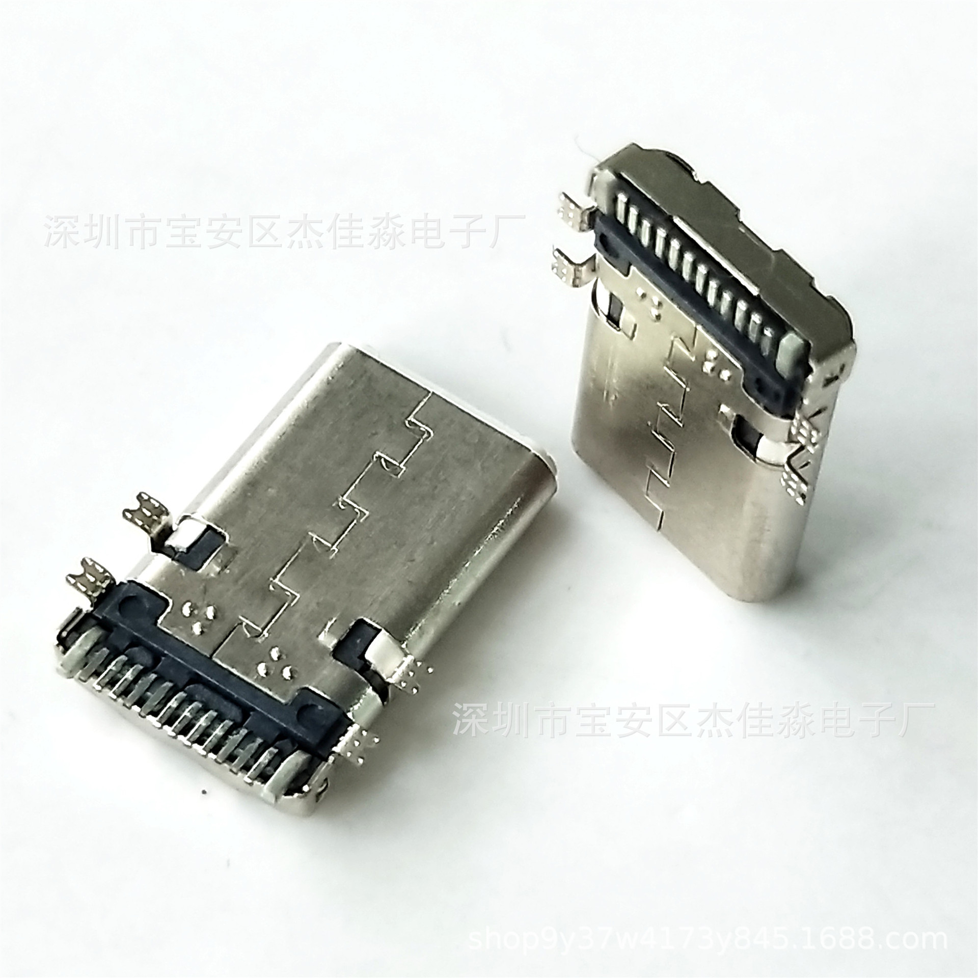 TYPE-C贴片式公头12P/14PUSB3.1连接器SMT焊板式C型公头-阿里巴巴