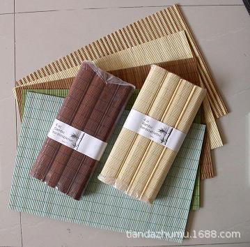 【隔热竹垫】竹餐垫 茶垫 日系茶道垫桌垫 安吉厂家竹木制品-阿里巴巴