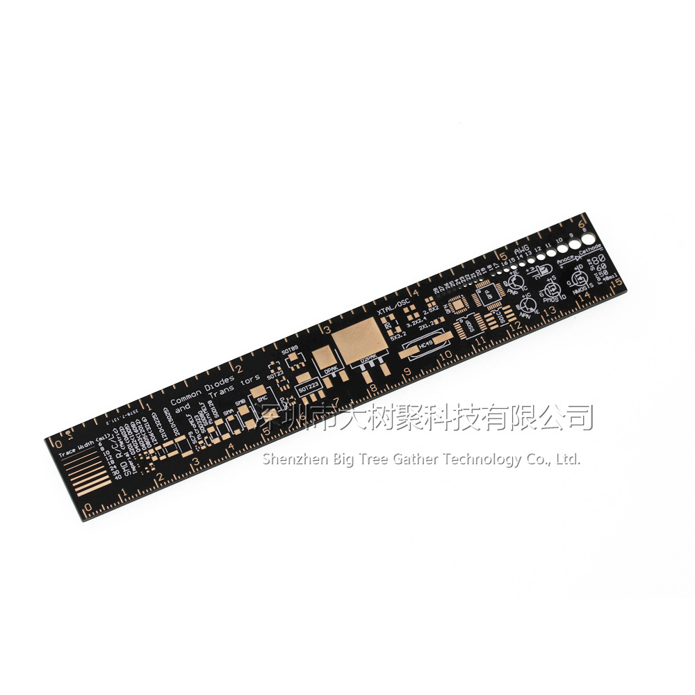 PCB Ruler PCB工程用尺 PCB封装单位 工程尺15CM 沉金工艺-阿里巴巴