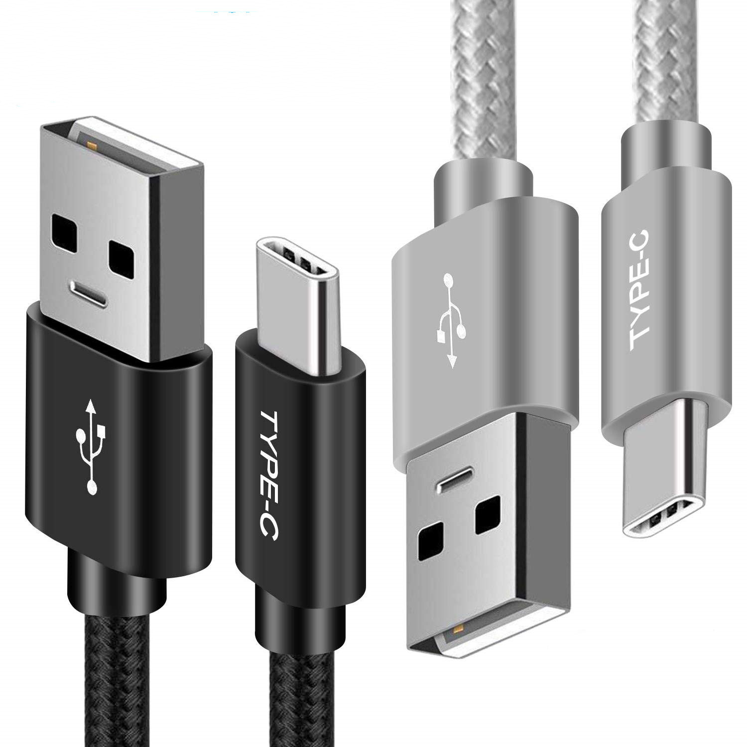 1米编织数据线 usb2.0快充线尼龙混编适用华为乐视type-c充电线-阿里巴巴