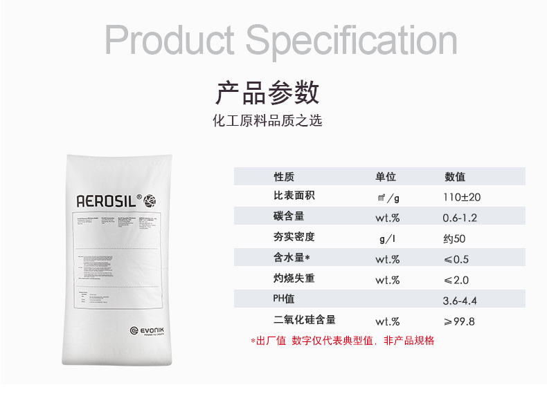 赢创Evonik 二氧化硅AEROSIL R 972 高纯度 疏水型 气相法白炭黑-阿里巴巴