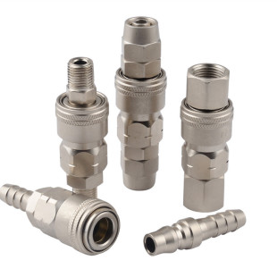 KZF2-6快速接头KZF-02SF-02PF开闭式气液快速接头ZG1/4不锈钢304-阿里巴巴