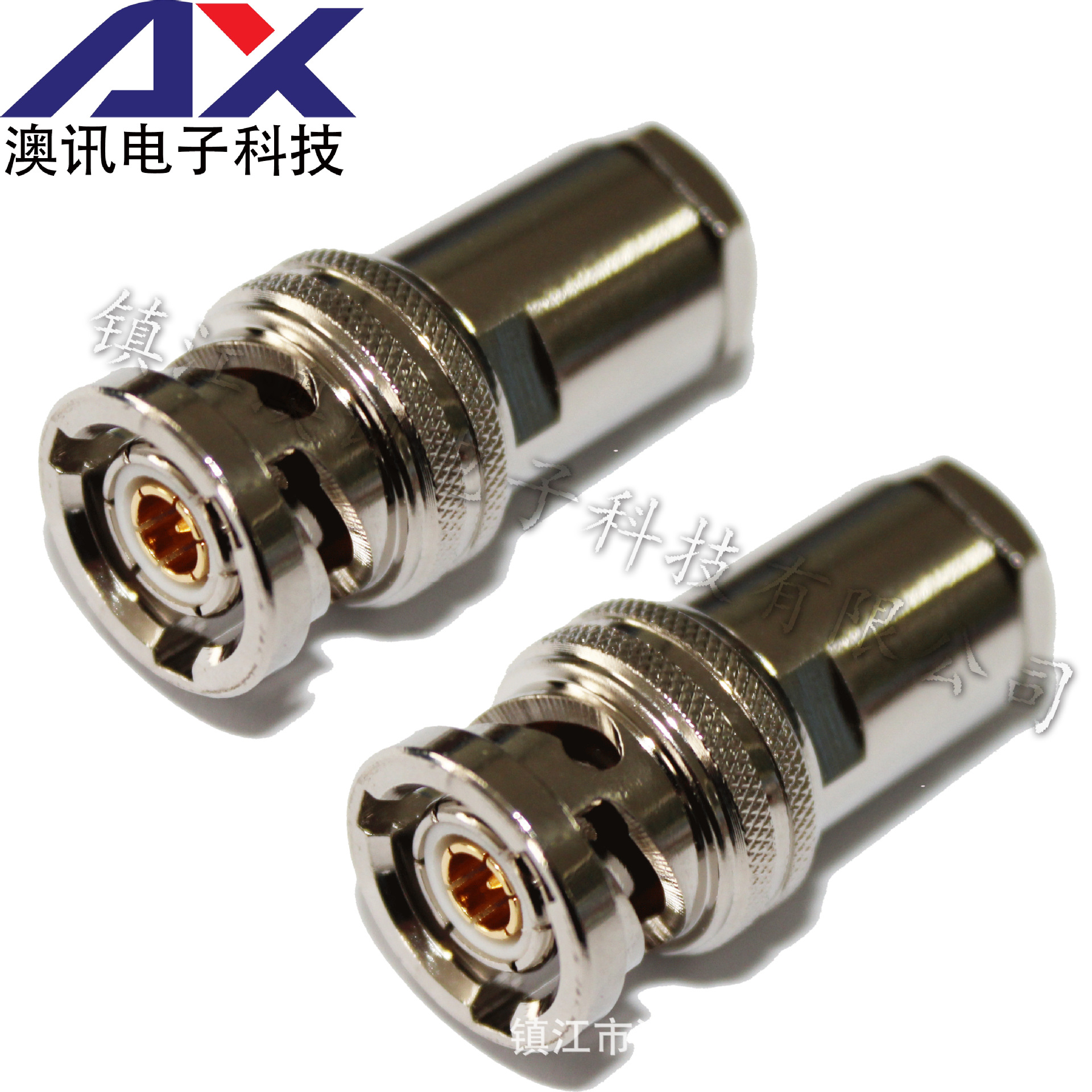 高频TRB BNC三同轴直式公头连接器PL75-47 1553B总线三卡口全铜-阿里巴巴