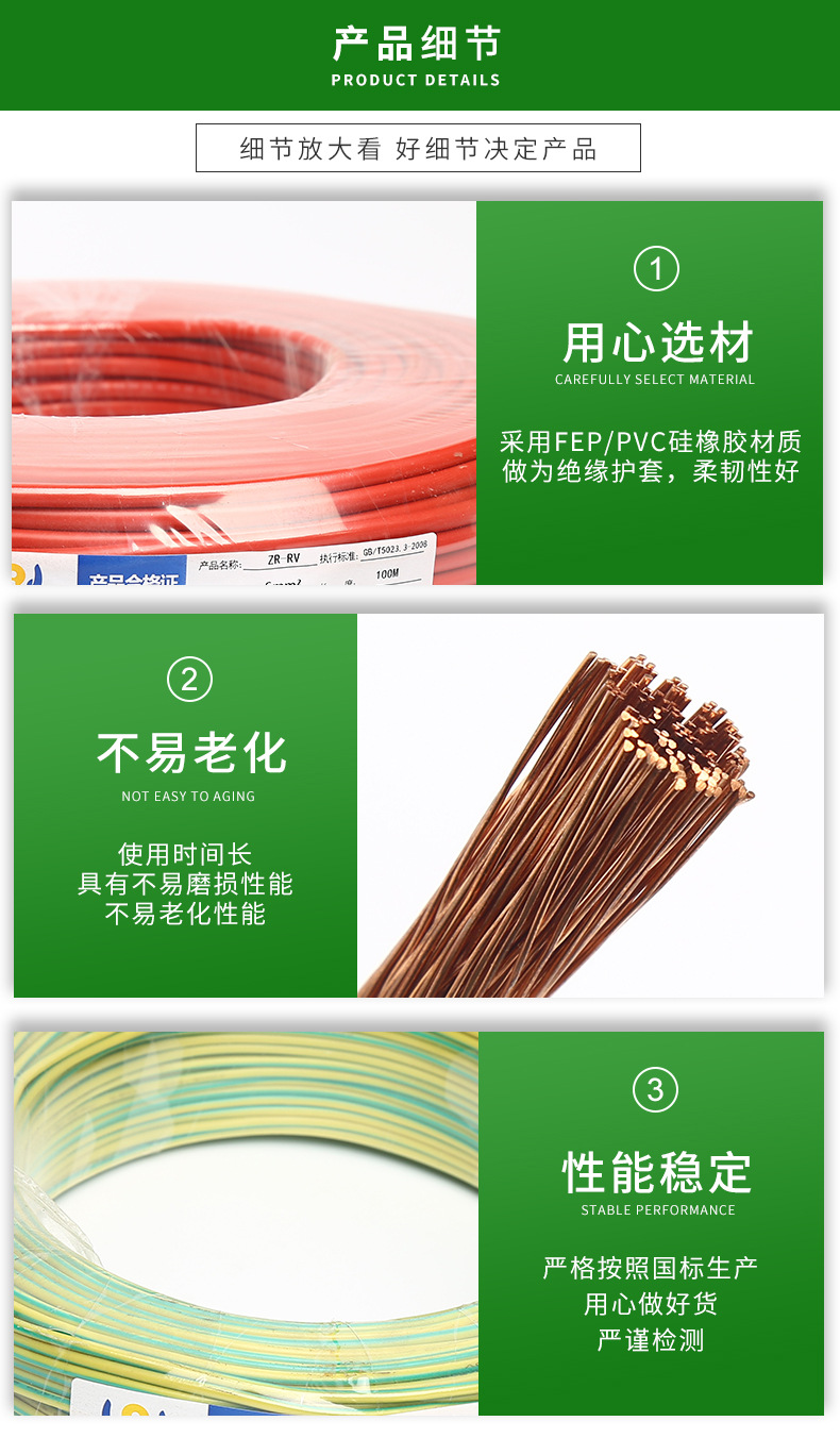 厂家直销 批发可调ZR-BVR铜芯电线工业配电领域用线电缆规格多样-阿里巴巴