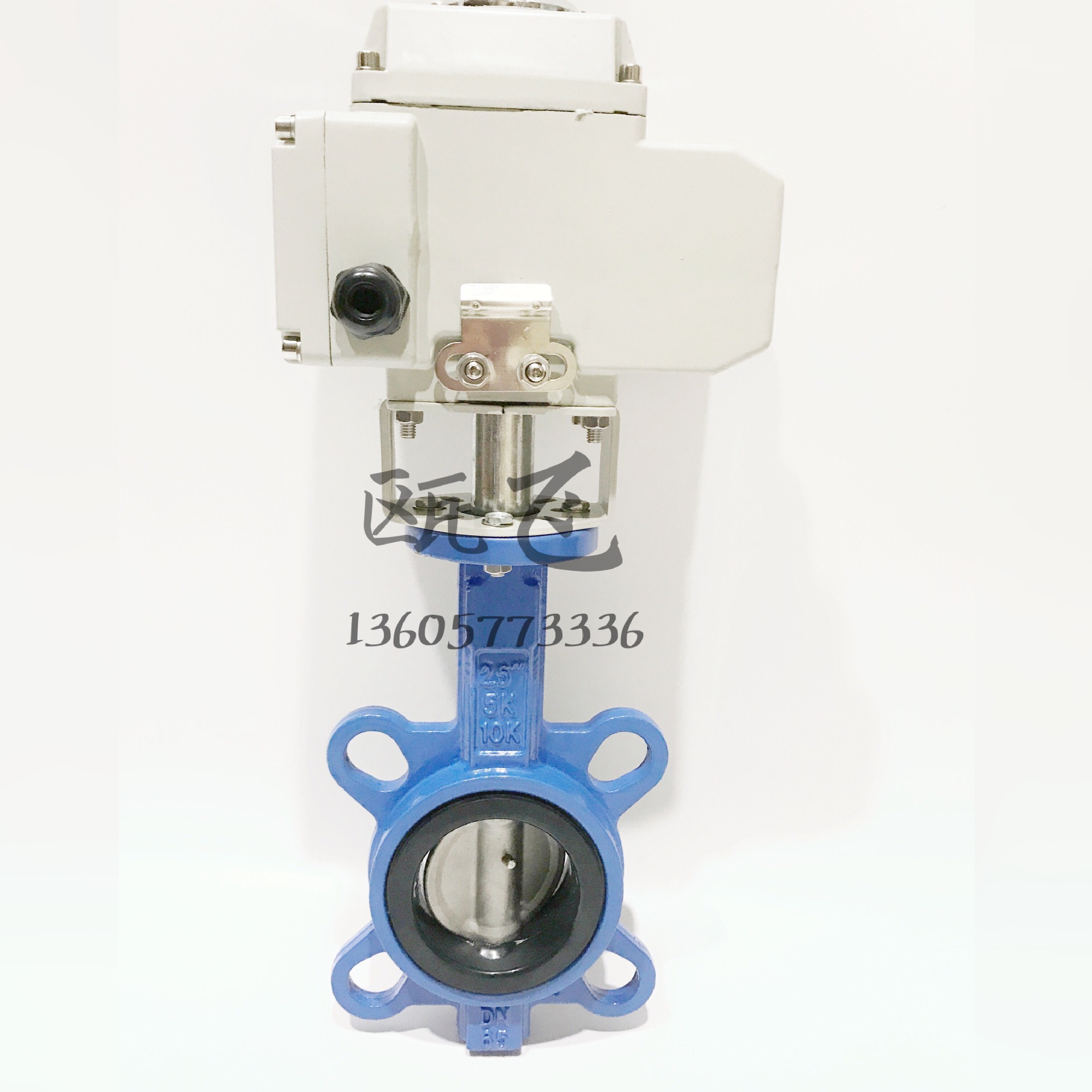 D971XP-16电动蝶阀球墨铸铁材质304蝶板软密封开关型蝶阀-阿里巴巴
