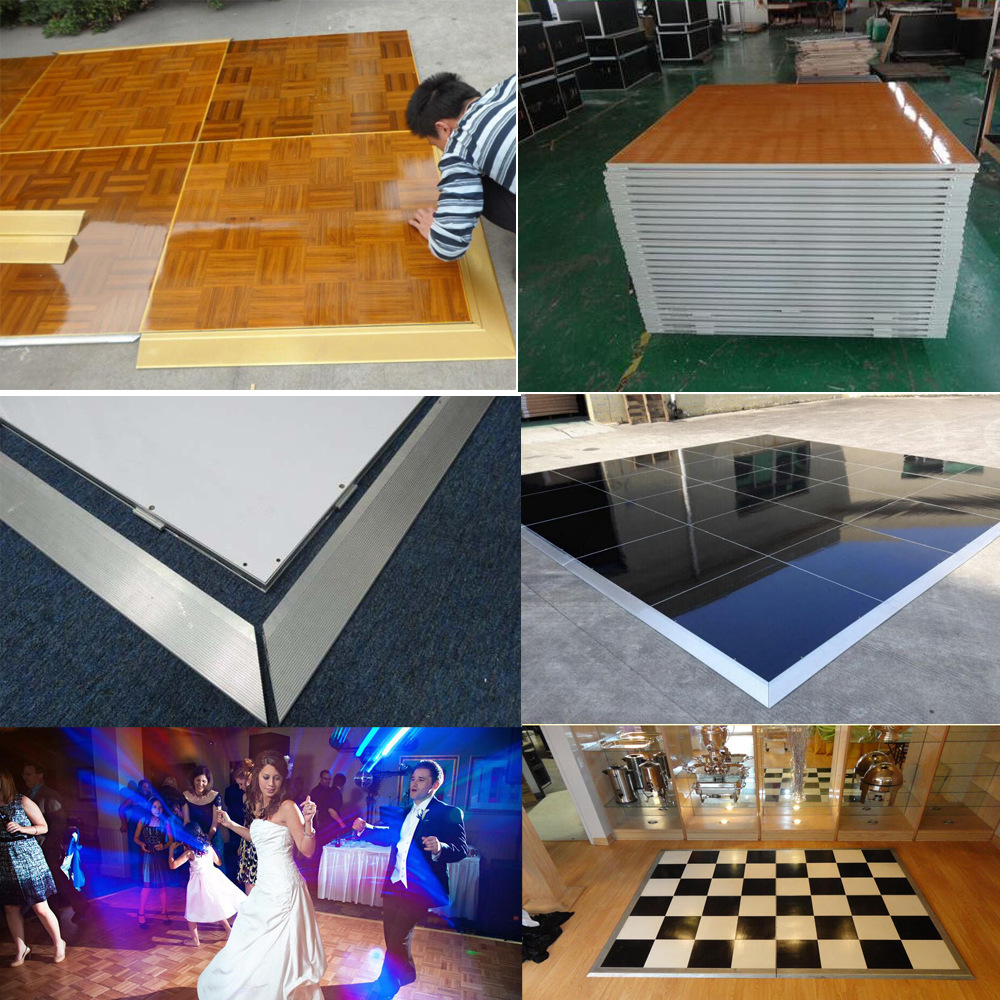 厂家直供拼装活动舞蹈地板 酒店 橡木色宴会舞池板-阿里巴巴