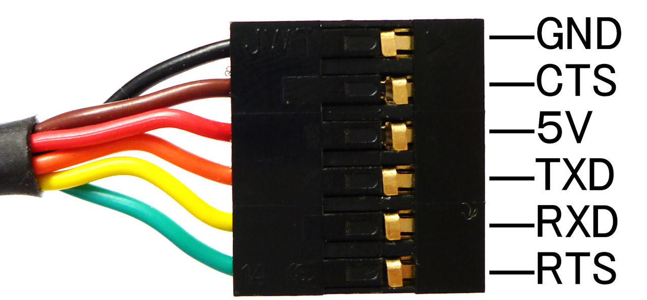 TTL-232R-5V USBcable with 6way single inline connector+5.0V-阿里巴巴