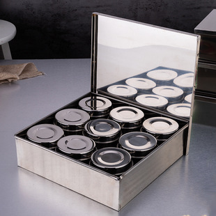 厂家批发不锈钢留样盒套装调味盒留菜盒带盖储物盒正方形盘苏箱盒-阿里巴巴