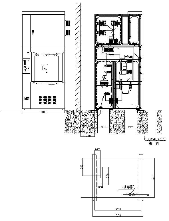 XGN2-12封闭固定铠装高压开关柜 高压计量柜 10kv高压配电柜-阿里巴巴