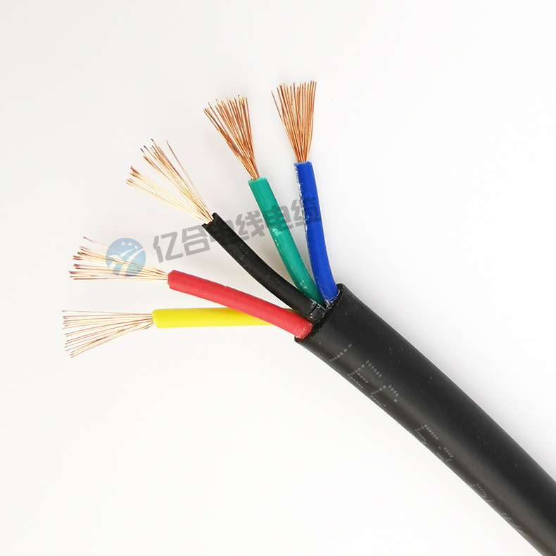 5芯国标信号线RVV5*0.5/0.75/1.0/1.5/2.5平方纯铜护套线亿合光电-阿里巴巴