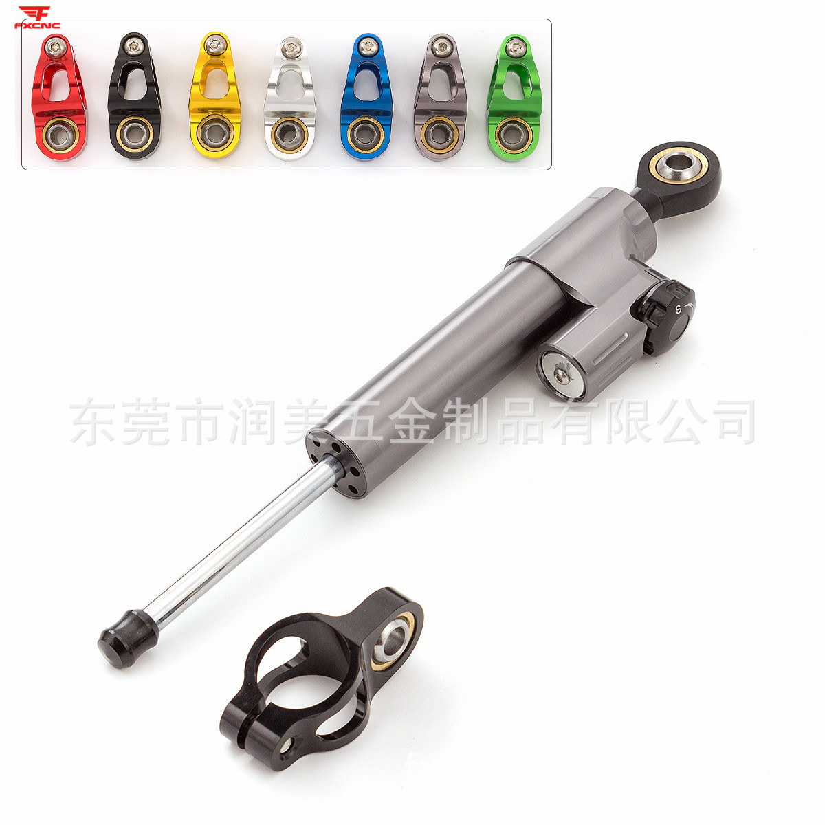 FXCNC摩托车改装大排量街车/跑车通用可调方向阻尼器钛尺平衡杆-阿里巴巴
