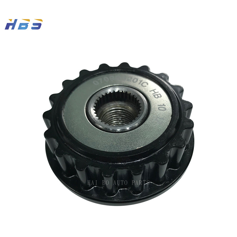 适用于大众途锐柴油070903201 OAP超越汽车发电机皮带轮单向轮-阿里巴巴