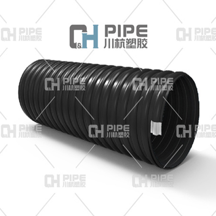 钢带增强螺旋波纹管 聚乙烯pe增强波纹管dn500 大口径钢带波纹管-阿里巴巴