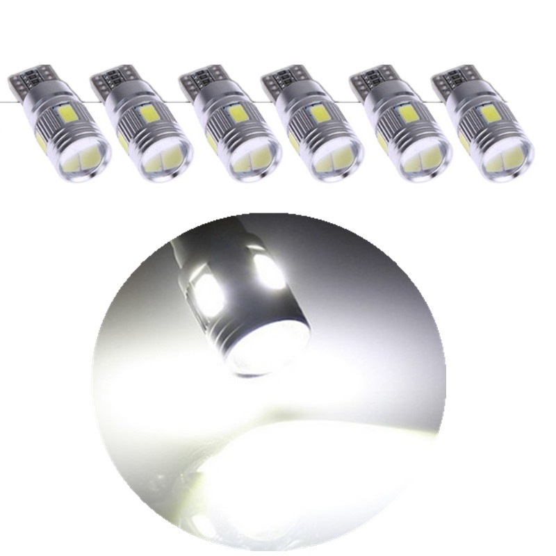 工厂直销 汽车led灯 canbus T10 5630 6SMD 解码 W5W led示宽灯-阿里巴巴