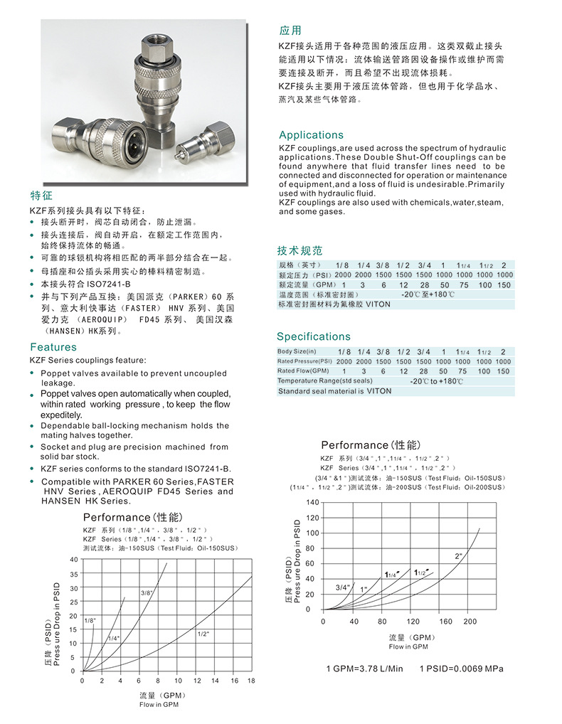 厂家供应KZF两端开闭式气液快速接头 不锈钢304-阿里巴巴