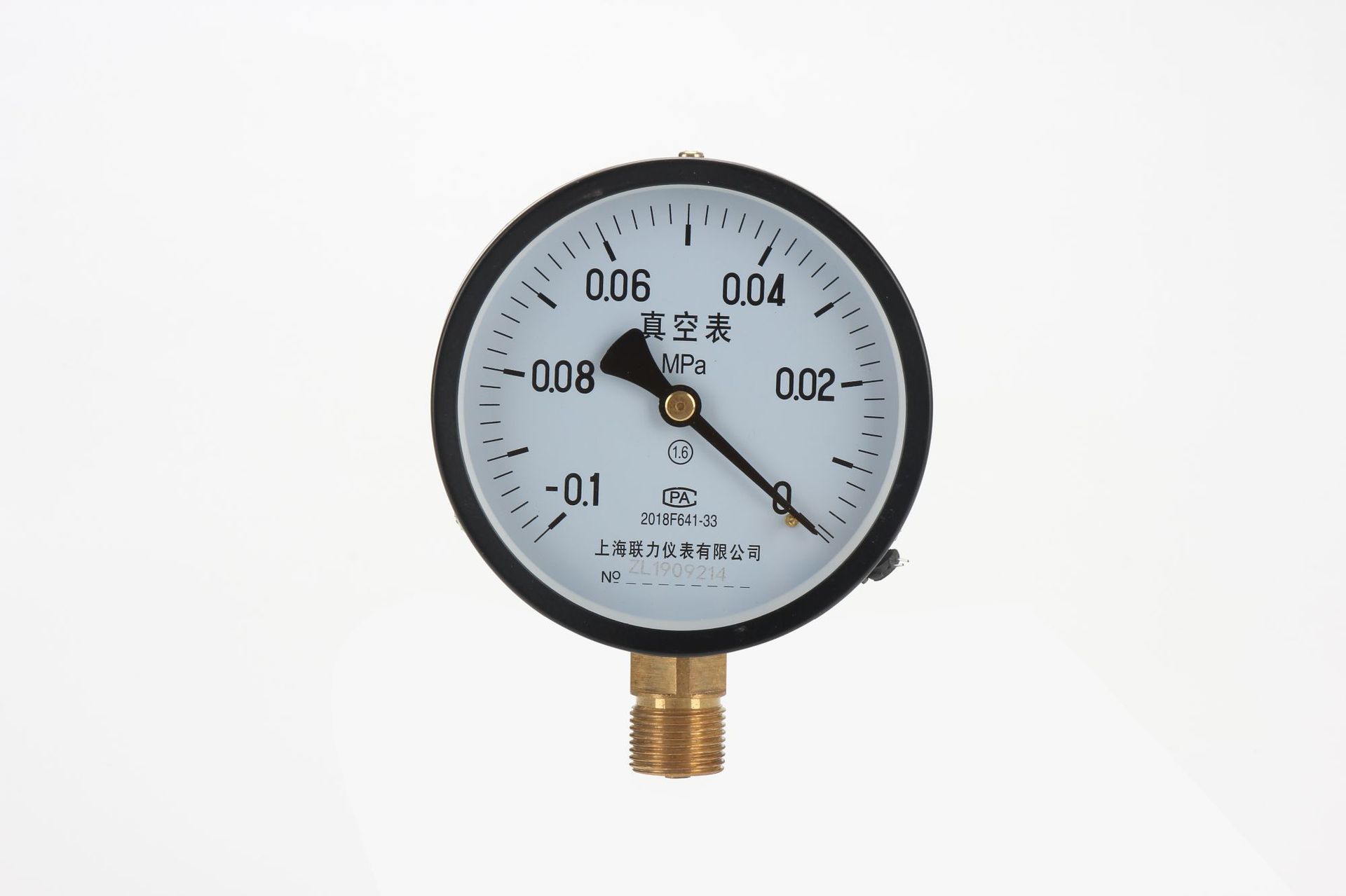 上海联力仪表 Y100-0.1-0MPA真空压力表 真空负压表 规格齐全-阿里巴巴