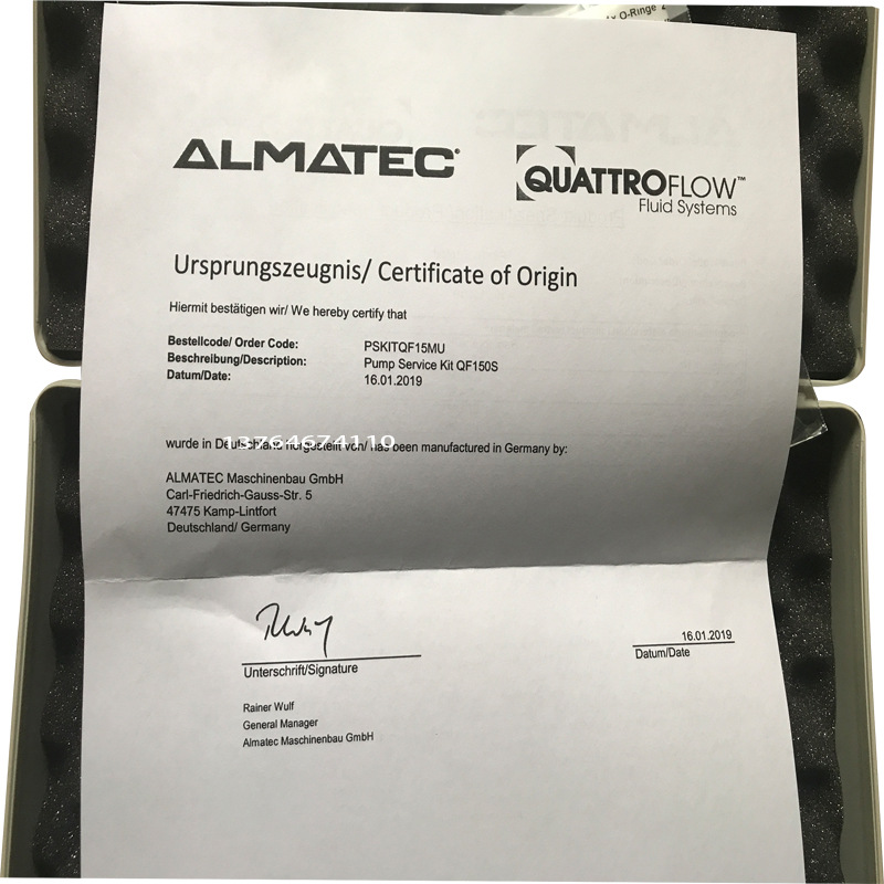 原装 QUATTROFLOW四元柱塞隔膜泵 QF150 维修包 细胞生物输送泵-阿里巴巴