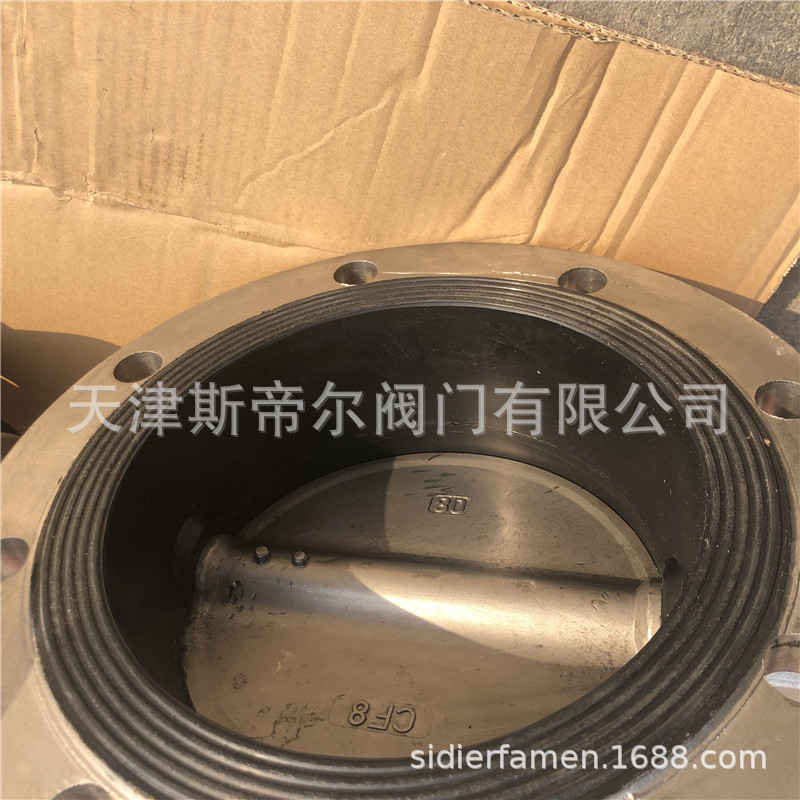 气动不锈钢蝶阀 法兰常温蝶式 全不锈钢蝶阀 厂家D641X-10P-阿里巴巴