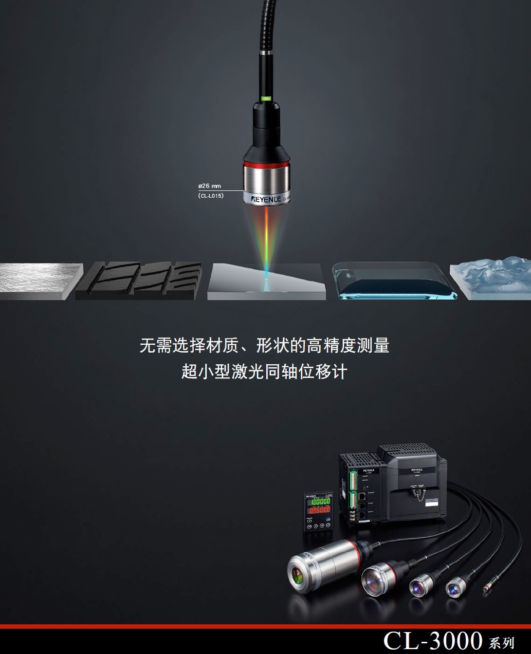 供应CL-3000系列彩色激光共焦精密位移计-阿里巴巴