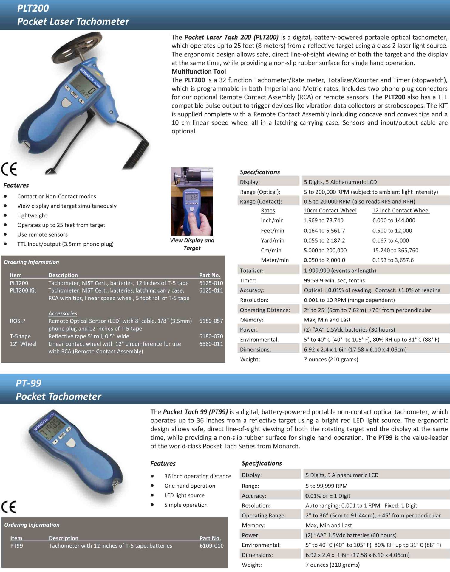 Monarch PLT200美国蒙那多非接触手持式高精度数字红外激光转速表-阿里巴巴