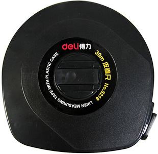 得力8219皮卷尺 50米皮卷尺 学校建筑工程绘图测量工具50M皮尺-阿里巴巴