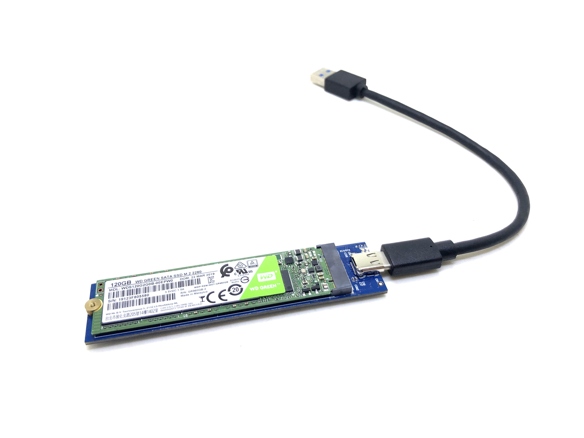 USB转Type-C 3.1移动固态硬盘盒M.2 NGFF全铝 JMS580主控SATA协议-阿里巴巴