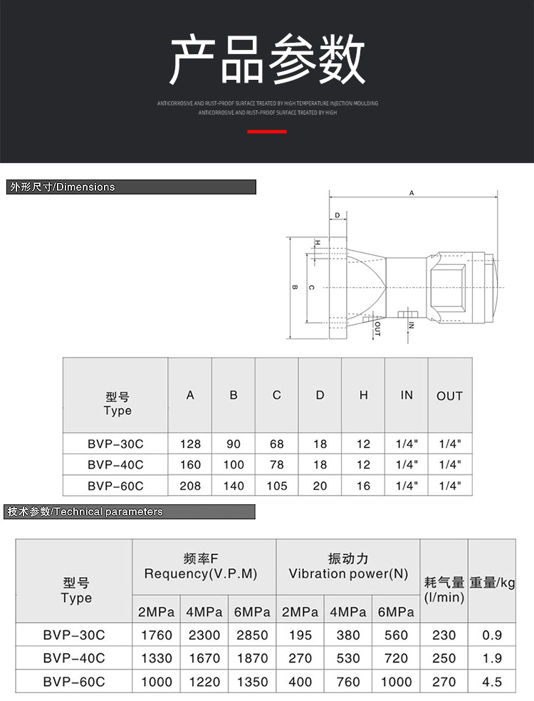 BVP-60C 往复活塞冲击式气锤 清灰振荡器 物料抖动传送振动器-阿里巴巴