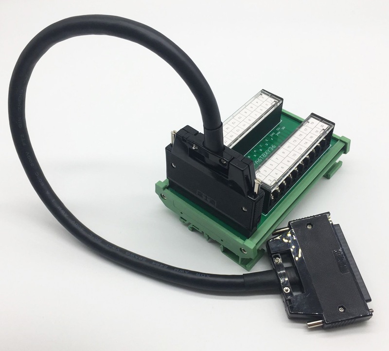 三菱PLC用端子台 A6TBXY36 配电缆 AC10TB AC20TB AC30TB中继端子-阿里巴巴