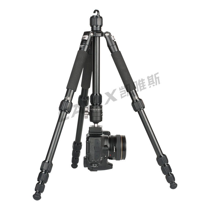 CAVIX/PF-284C单反相机温度计支架摄影摄像便携碳纤管三脚架套装-阿里巴巴