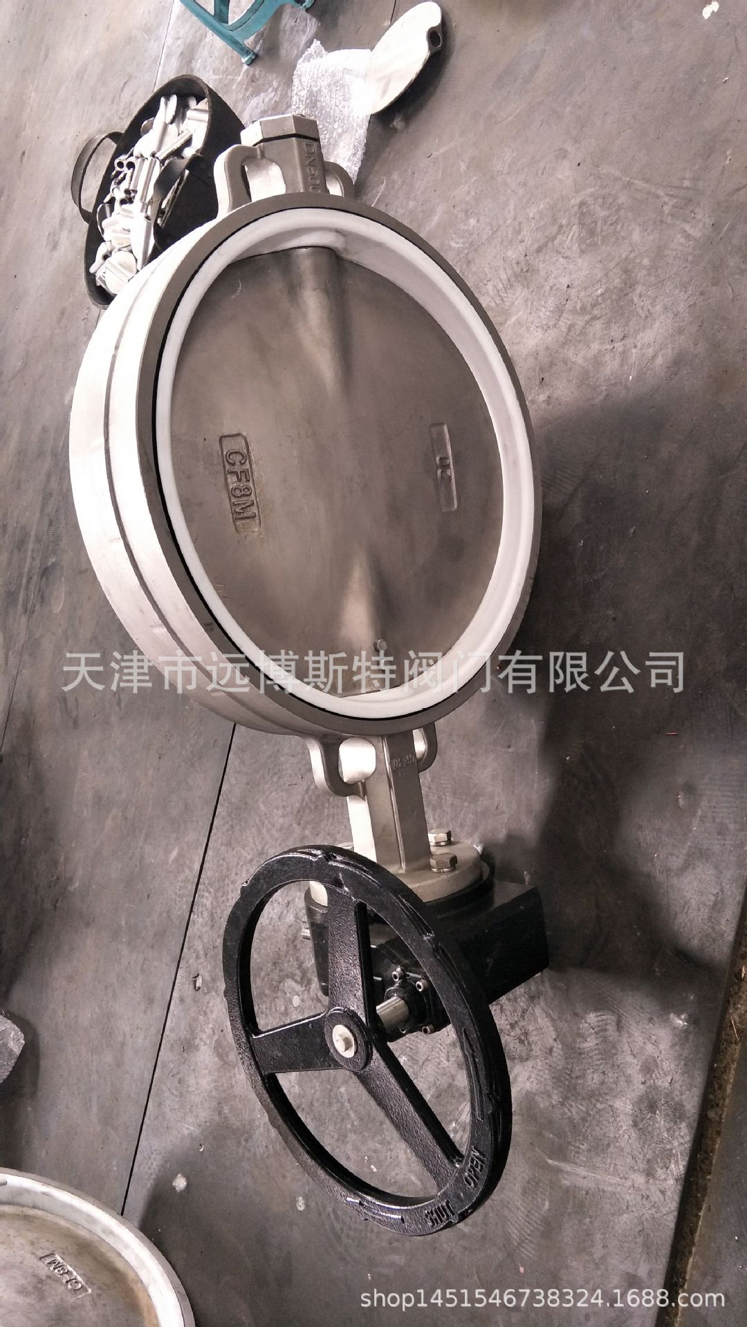 涡轮不锈钢蝶阀D371F-16P四氟对夹蝶阀 耐温蝶阀.衬氟蝶阀316 304-阿里巴巴