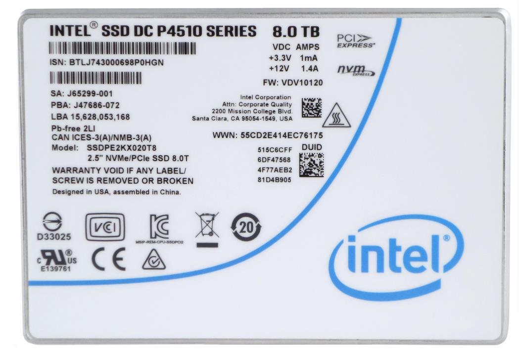全新固态硬盘 P4510 2T 4T 企业级SSD固态硬盘2.5寸数据中心nvme-阿里巴巴