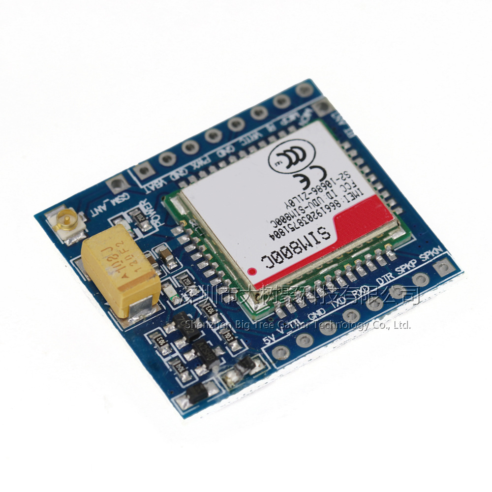 SIM800C GSM GPRS模块 51单片机 STM32 TTS DTMF G800C-阿里巴巴