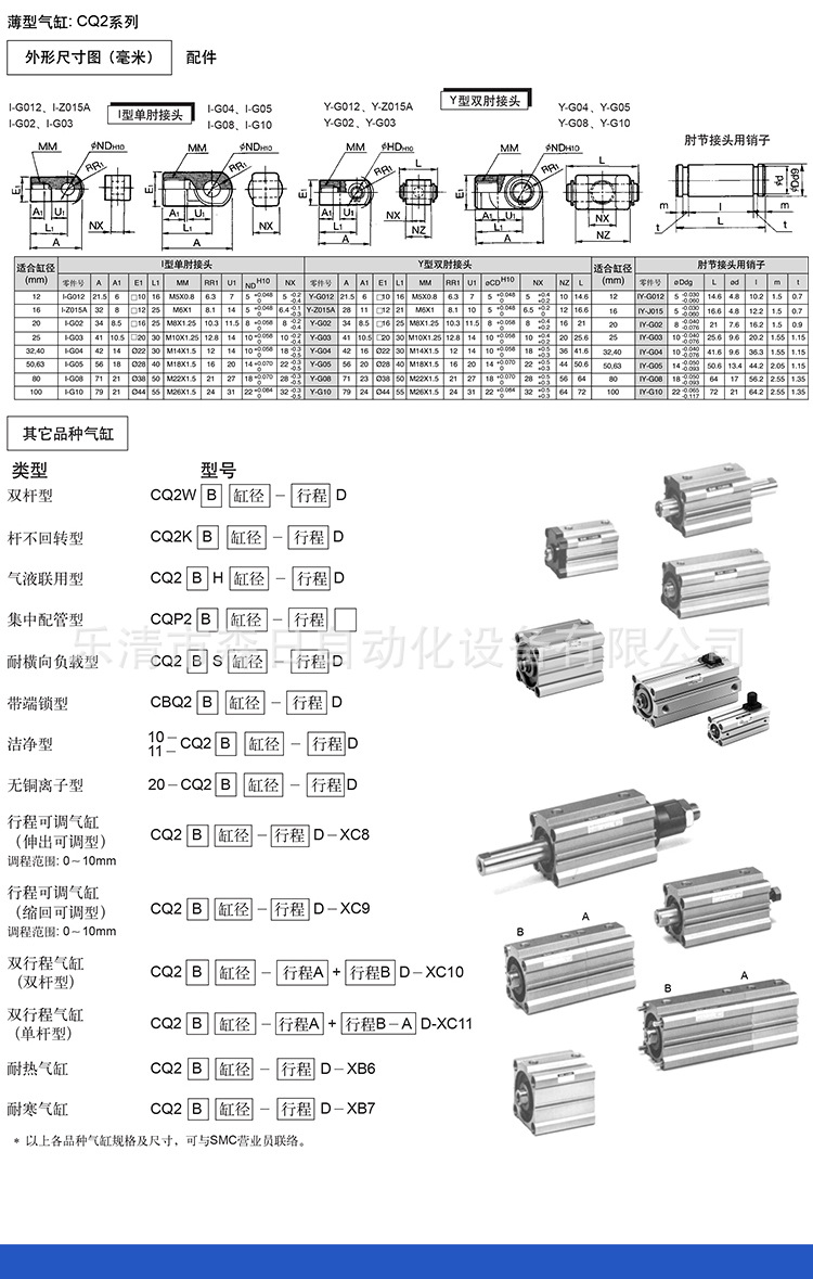 SMC型薄型气缸CQ2B32 CDQ2B40-50DMZ带磁ACQ25-10-S可调外牙厂家-阿里巴巴
