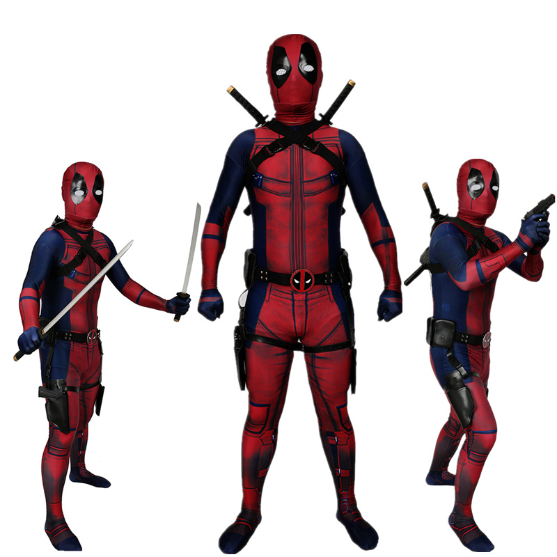 死侍2 Deadpool 动漫新款死侍2角色扮演万圣节服装cosplay服装-阿里巴巴