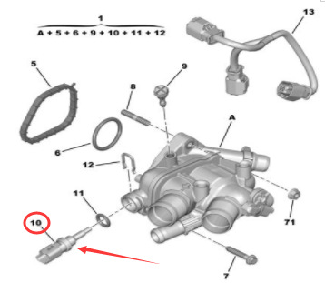 水温感应塞9810048680适用标致2008300840085008RCZC3C4C5-阿里巴巴