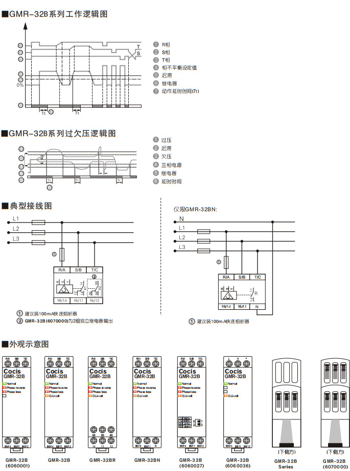 COCIS GMR-32B科思三相电源保护器 相序保护器 断相错相过欠压-阿里巴巴