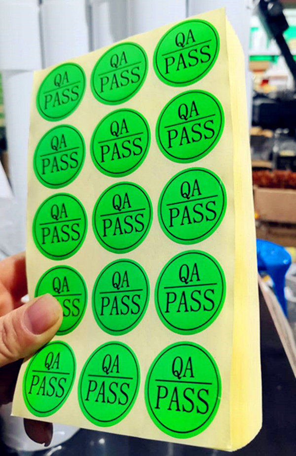 可定做QA PASS标签贴纸 QC PASS不干胶圆形 质检产品合格不合格-阿里巴巴