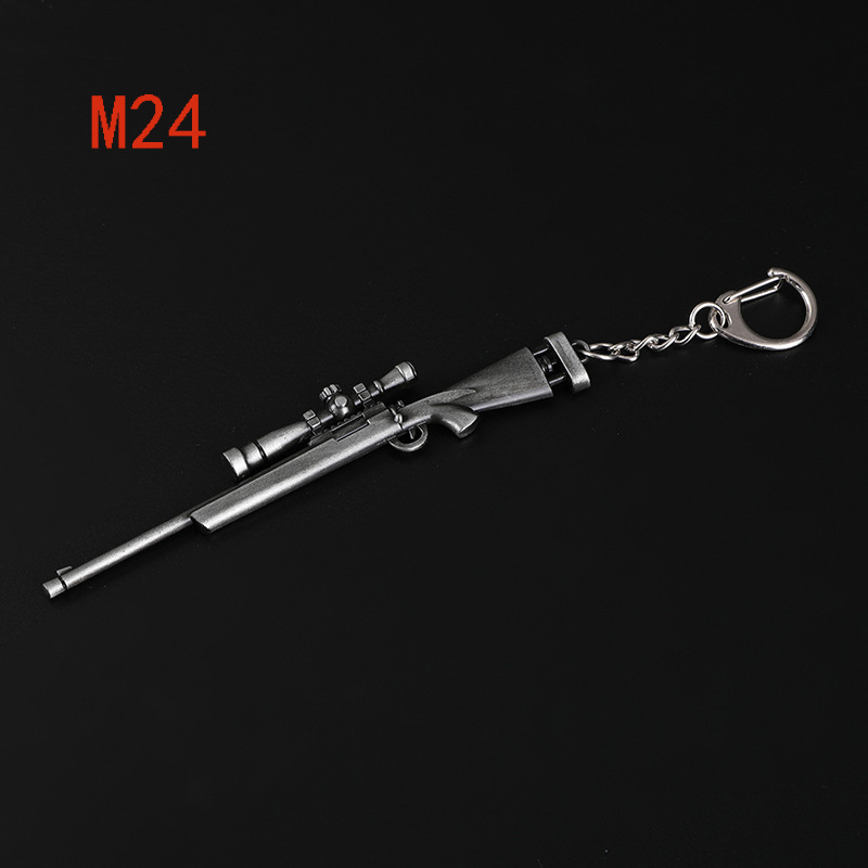 和平精英游戏周边玩具枪金属小礼品钥匙链m762 98K鸡钥匙扣挂件-阿里巴巴