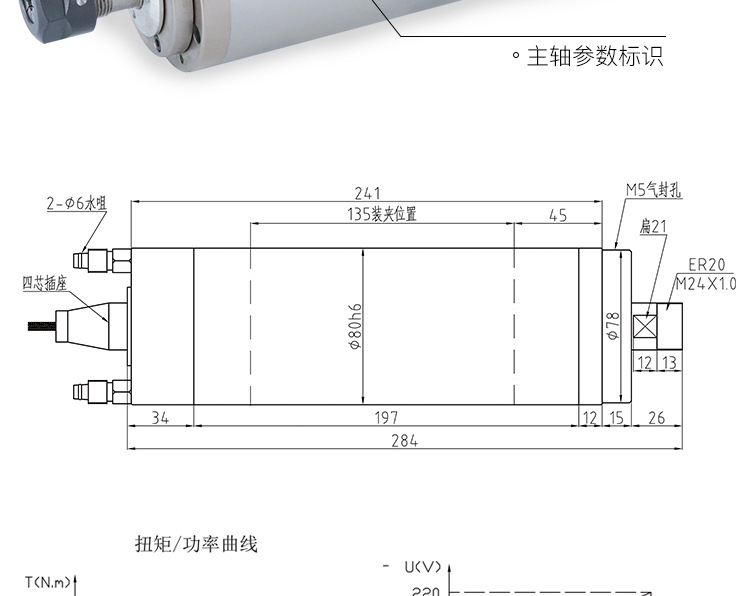 GDK80-12Z/2.2 2.2KW钻床主轴 1500-12000转低转速高扭矩翰琪电机-阿里巴巴