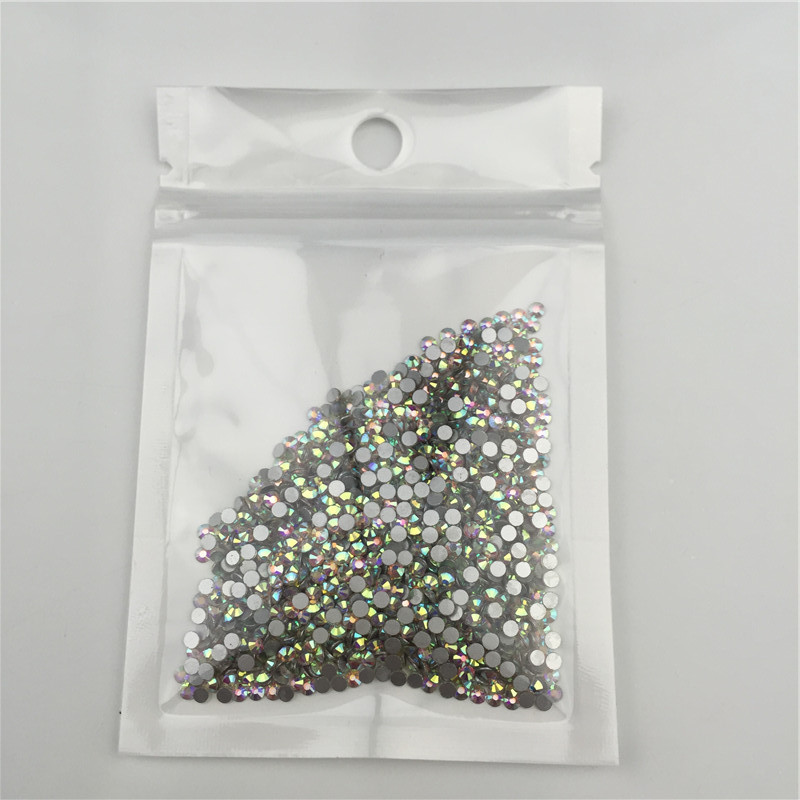 跨境美甲钻平底钻炫彩小圆形玻璃水钻手机贴 diy美甲饰品配件批发-阿里巴巴