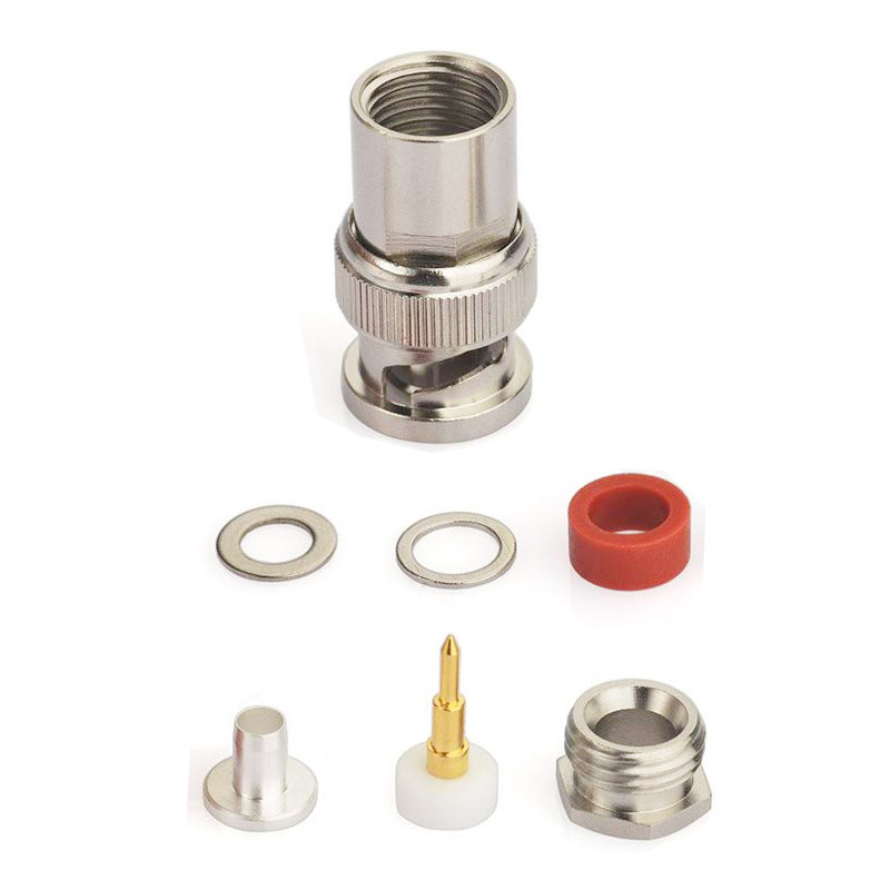 射频连接器BNC-J-3 公头Q9 connector 装接 五件套RG58 RG142电缆-阿里巴巴