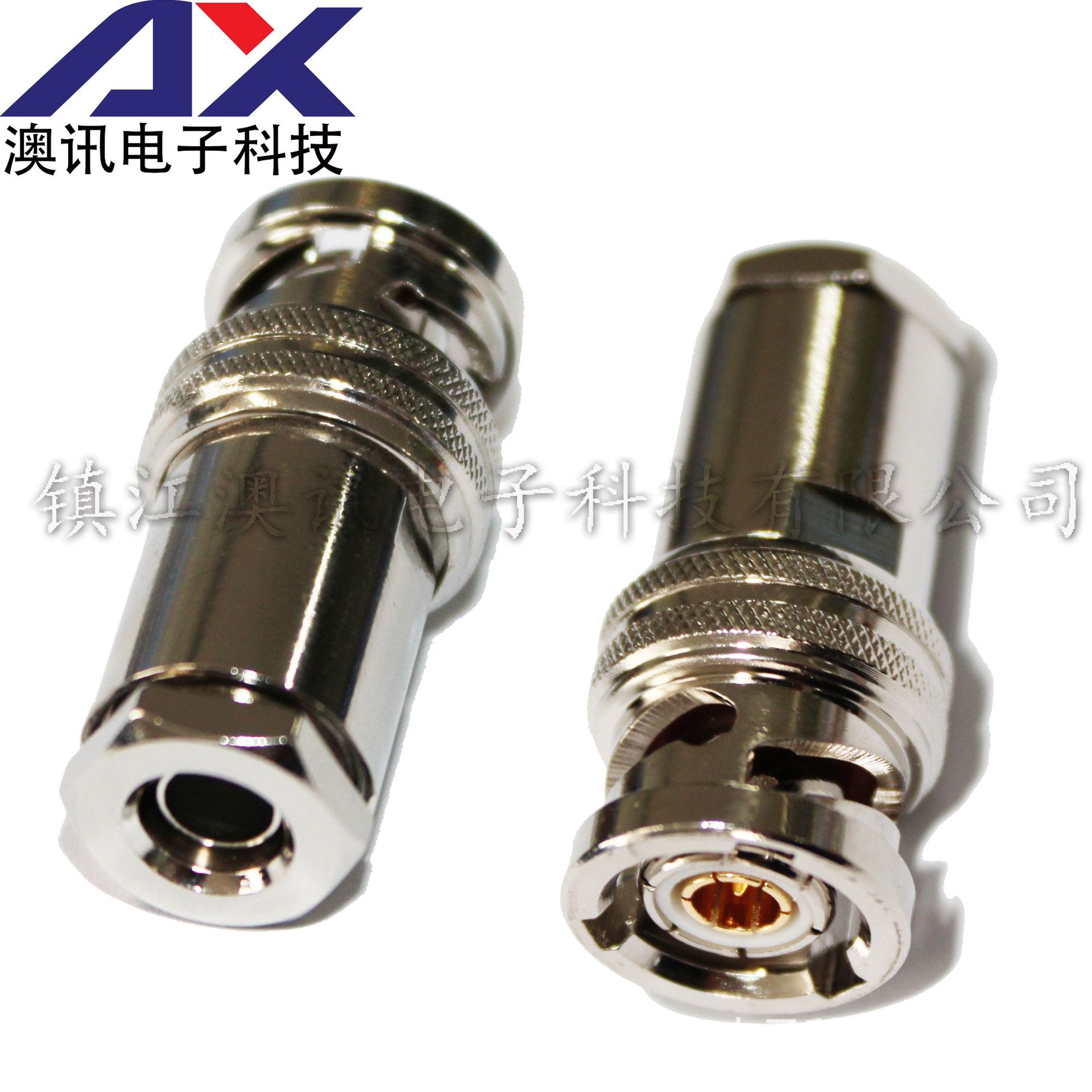 高频TRB BNC三同轴直式公头连接器PL75-47 1553B总线三卡口全铜-阿里巴巴