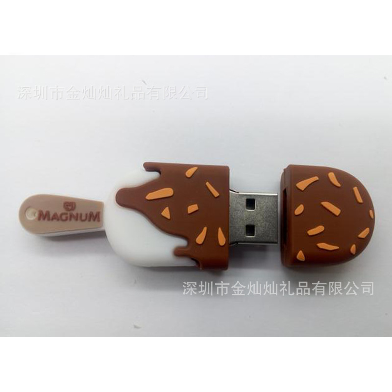 Ice cream U disk ice cream USB pvc manufacturers Cartoon creative U ...