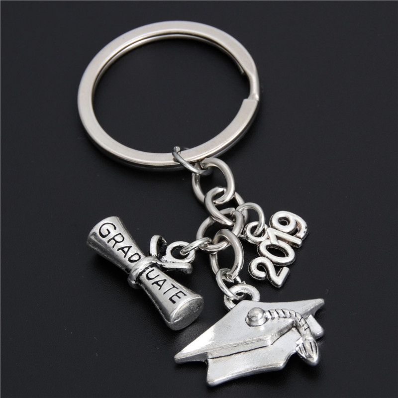 2020 2019 Graduation Ceremony Keychain Diploma Bachelor Cap Key Ring ...