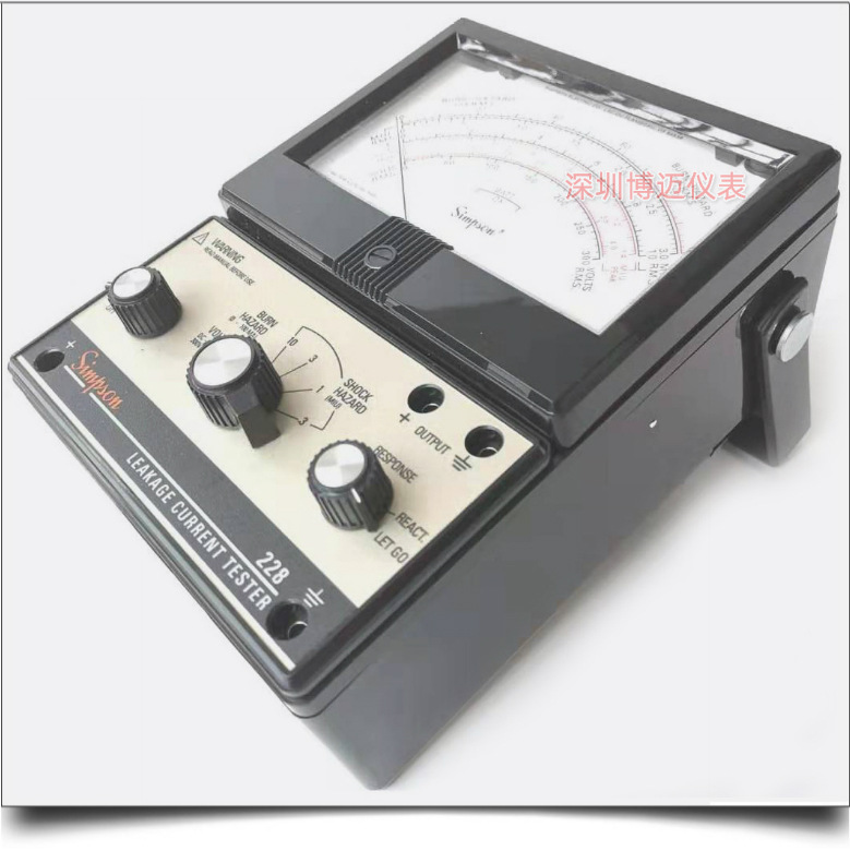 美国辛普森Simpson 228电流表指针式AC交流DC直流泄漏电流测试仪-阿里巴巴
