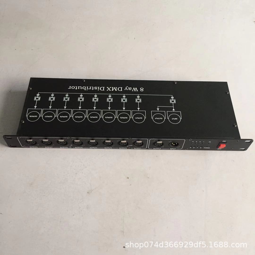 8路DMX512信号放大器专业光电隔离舞台灯光信号分配中继器-阿里巴巴