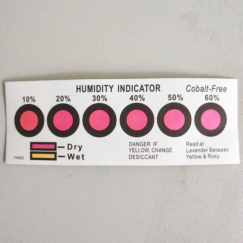 6点红色无钴无卤湿度卡 电子元器件防潮包装用湿度指示卡 湿敏卡-阿里巴巴