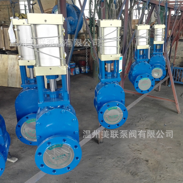 气动碳化钨合金耐磨双闸板阀 气动双闸板阀-阿里巴巴